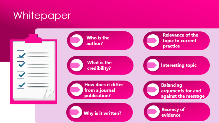 White paper: what is it and how can it be made insightful – MedicoMindsPro